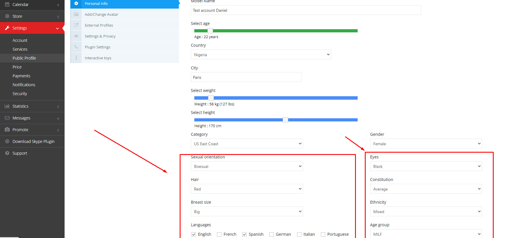 NEW Information You Can Add to Your Model Profile - Cam Model Directory